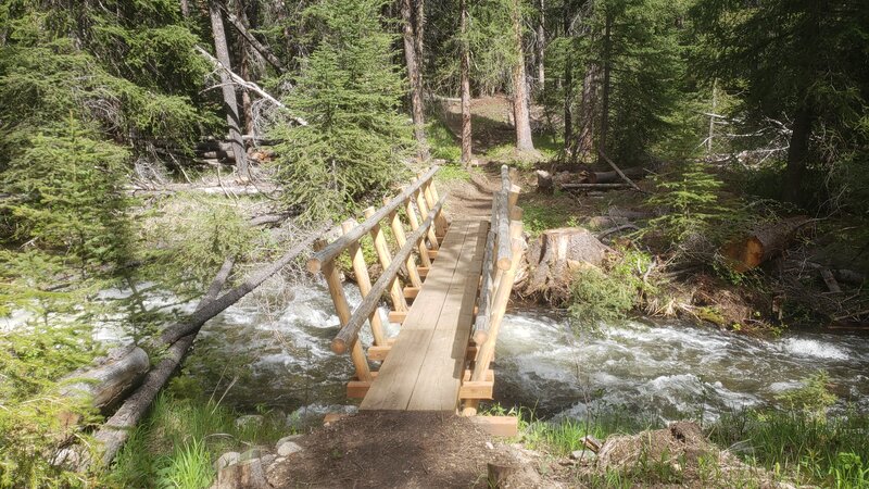 Bridge across the Foster Creek at the bottom of the Lower Foster Creek ...